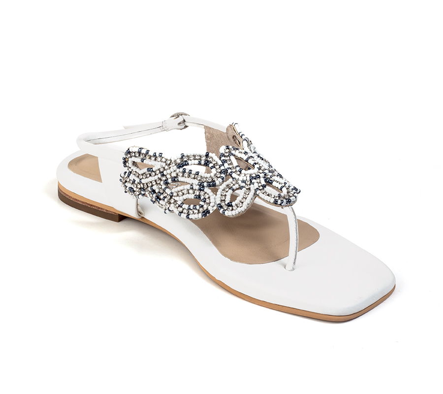 Shuzzos - Sandalias - SANDALIA PEDRERIA WHITE
