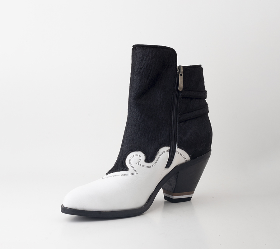 Shuzzos - Botas - SAMI WESTERN BLACK & WHITE